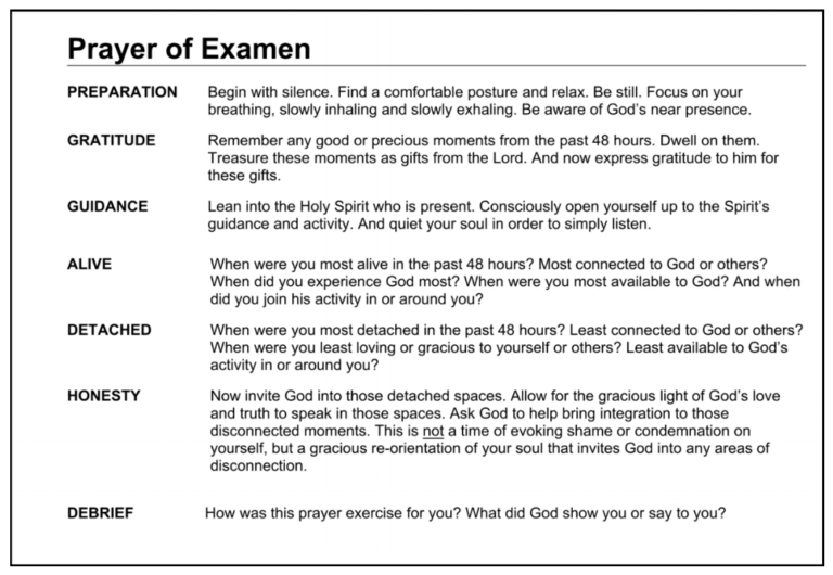 Prayer of Examen – Princeton UMC Blog